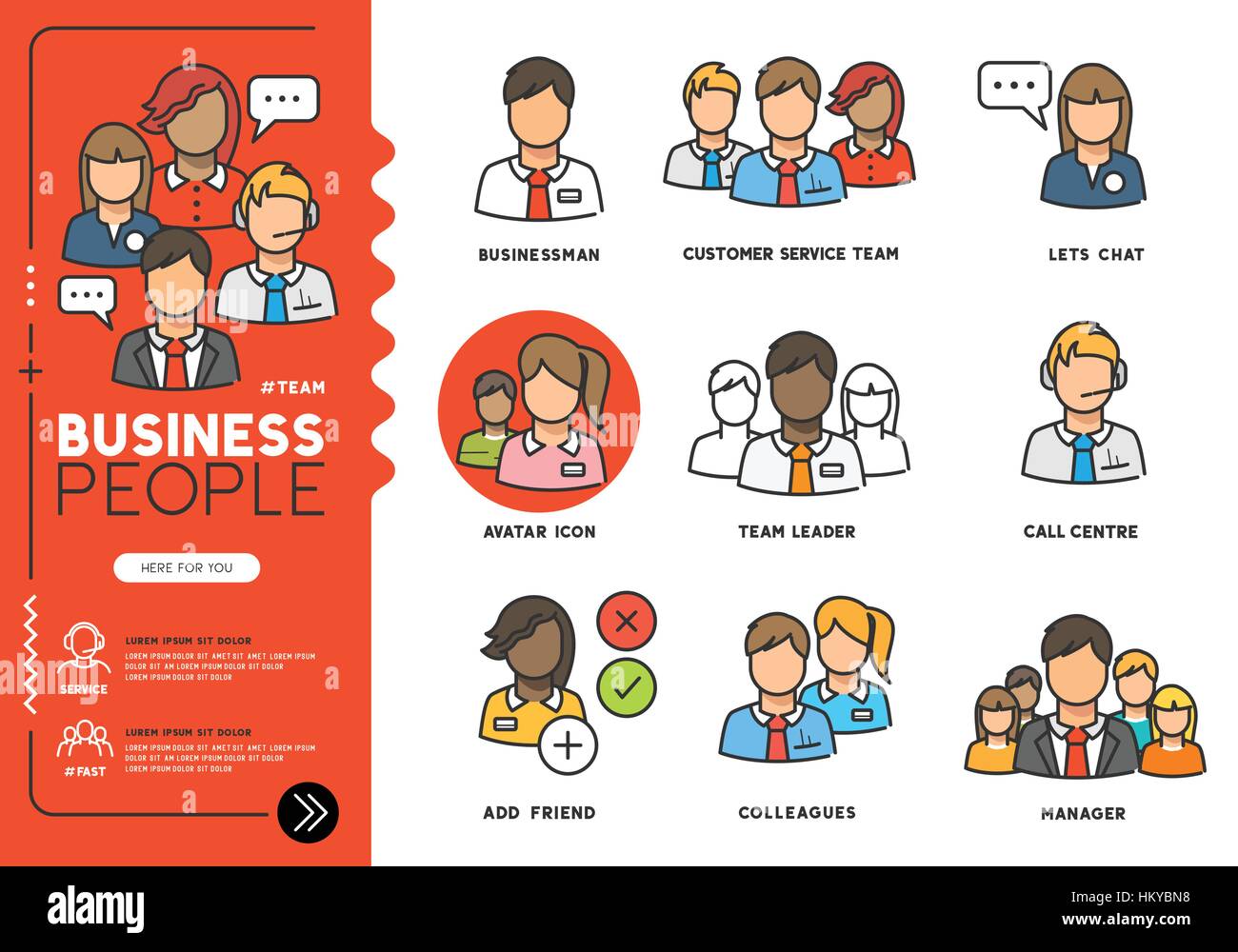 Job role Stock Vector Images - Alamy