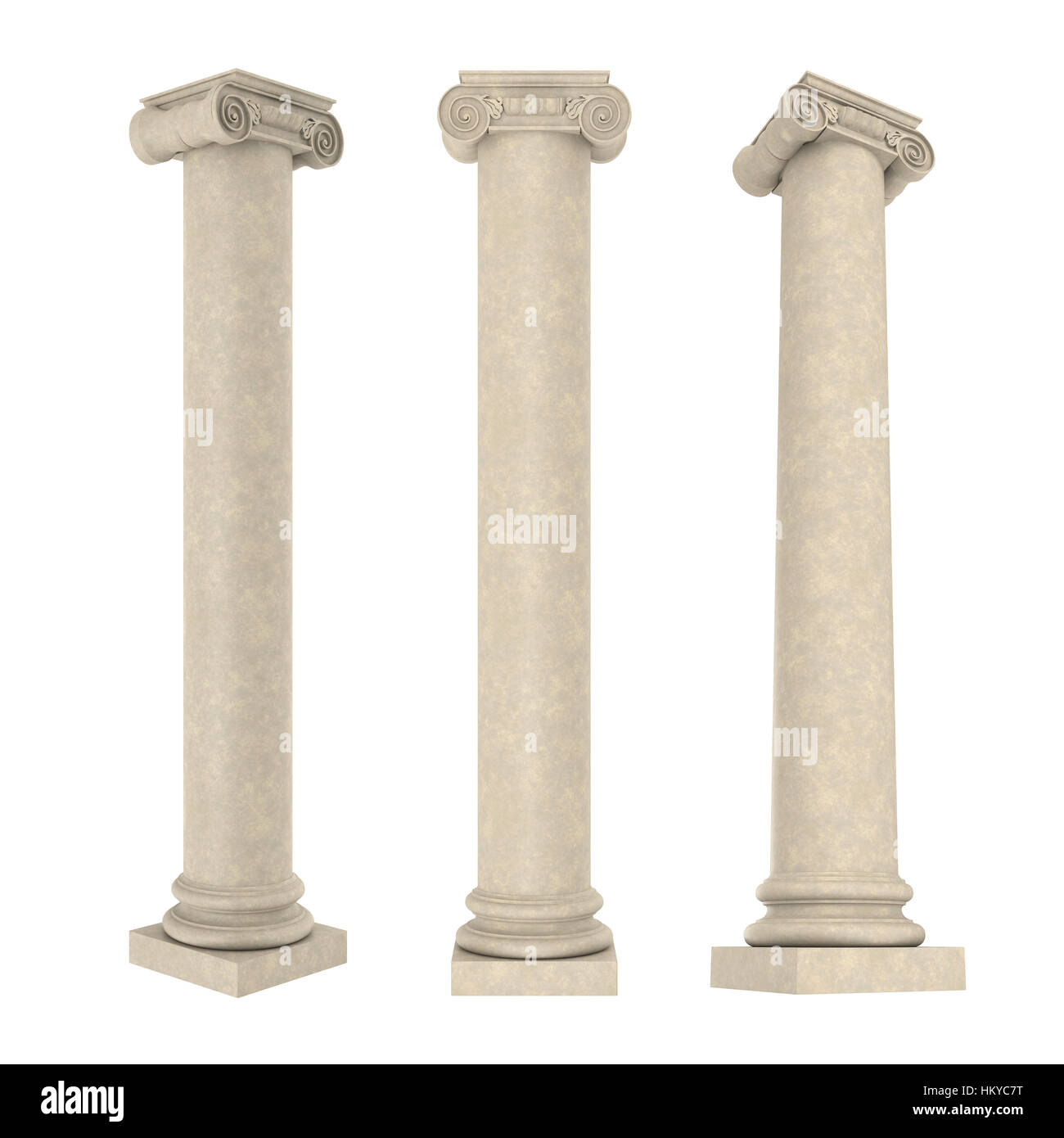 Classic Columns Isolated Stock Photo - Alamy