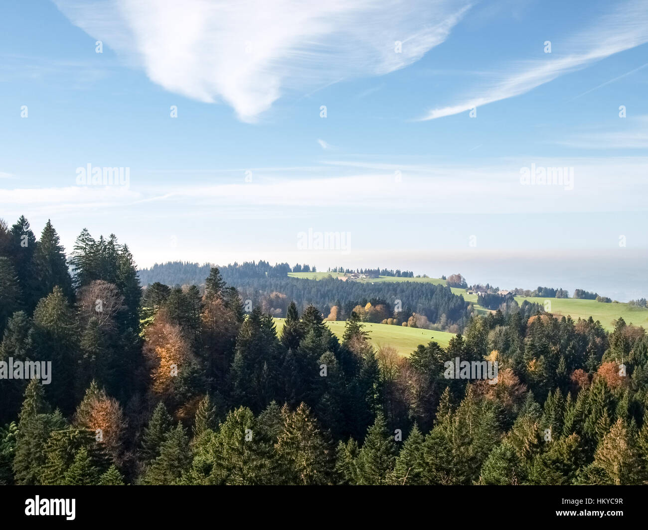 Scheidegg - Germany: Skywalkpark. panoramic view of the Alps from the ...