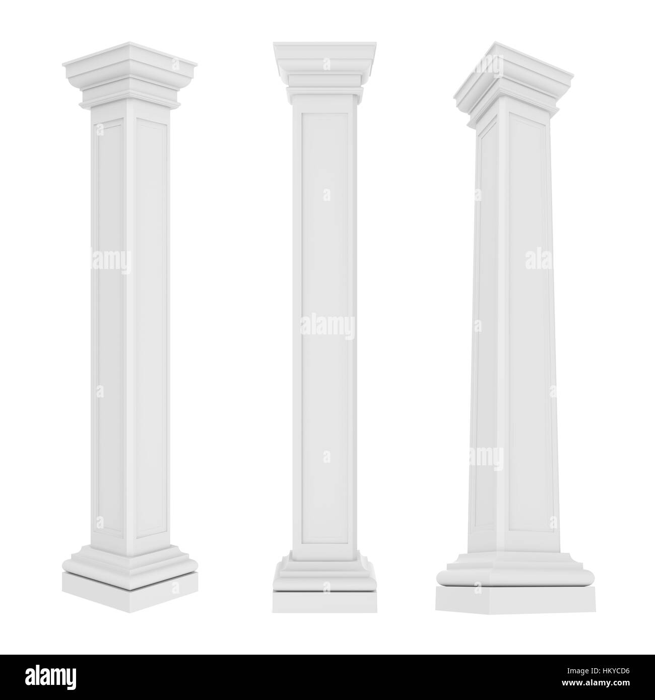 Classic Columns Isolated Stock Photo - Alamy