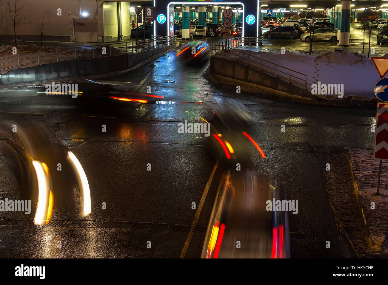 Entrance underground parking lot cars hi-res stock photography and ...