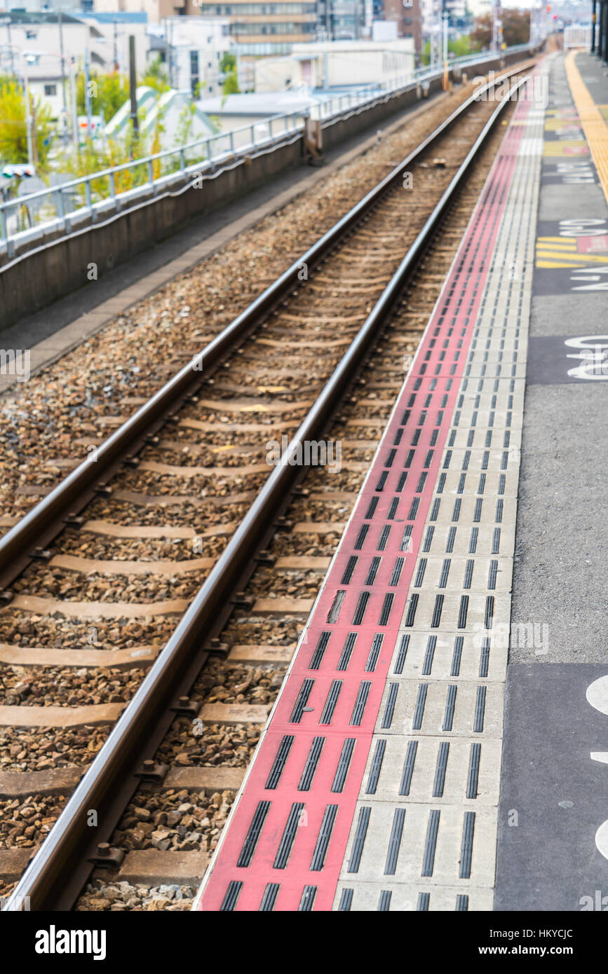Japan train station ( Filtered image processed vintage effect Stock ...