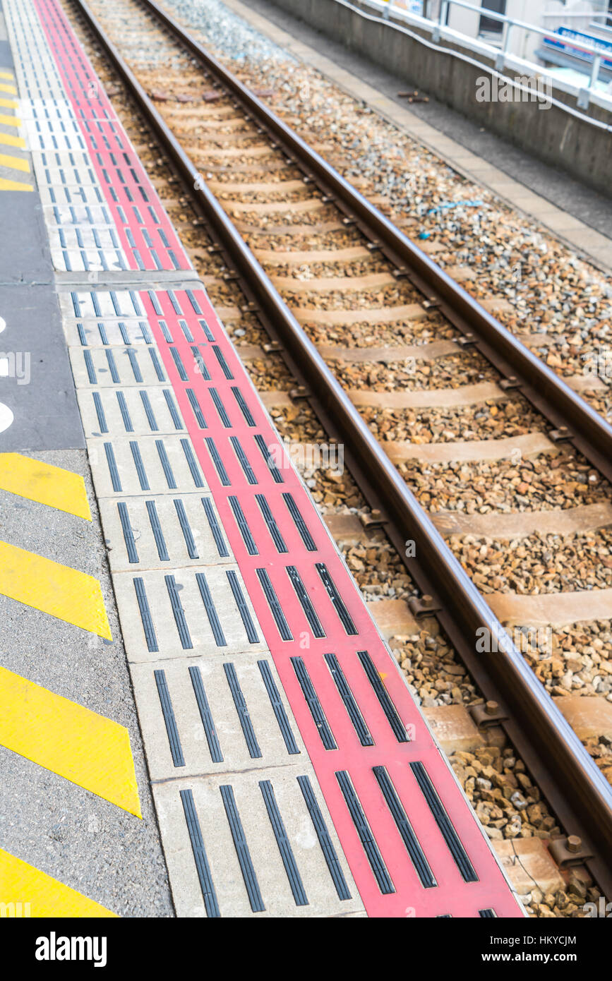 Japan train station ( Filtered image processed vintage effect Stock ...