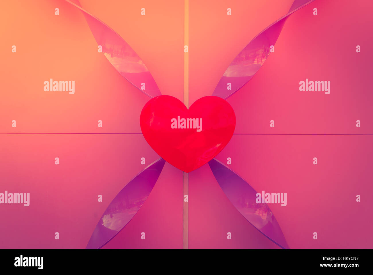 Red heart abstract ( Filtered image processed vintage effect Stock ...