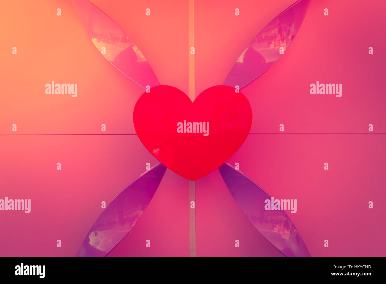 Red heart abstract ( Filtered image processed vintage effect Stock ...