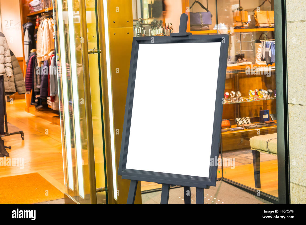 Empty sign in the street and shopping mall Stock Photo - Alamy