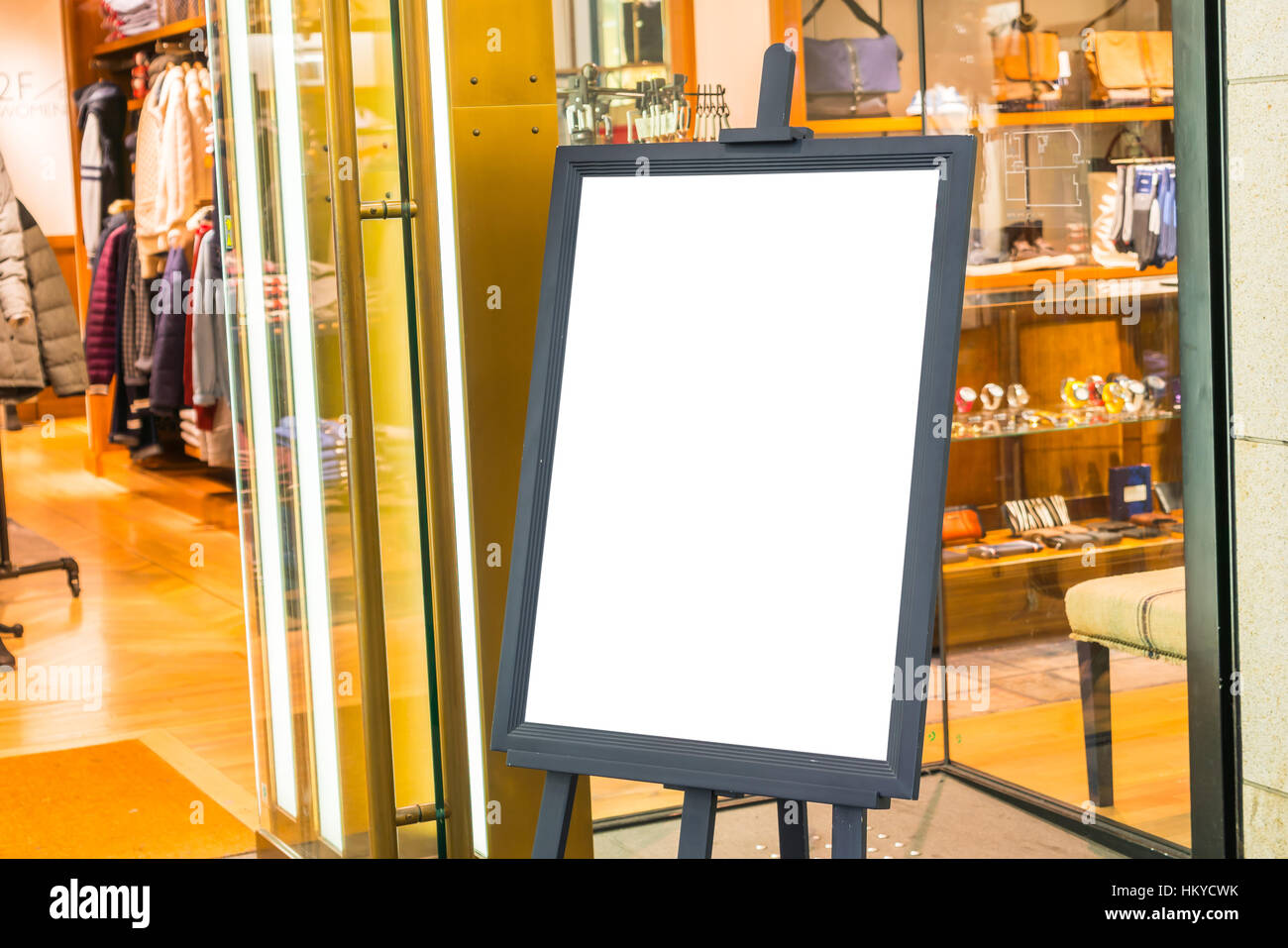 Empty sign in the street and shopping mall Stock Photo - Alamy