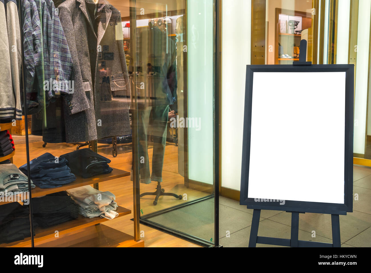 Empty sign in the street and shopping mall Stock Photo - Alamy
