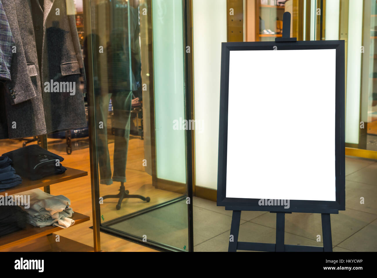 Empty sign in the street and shopping mall Stock Photo - Alamy