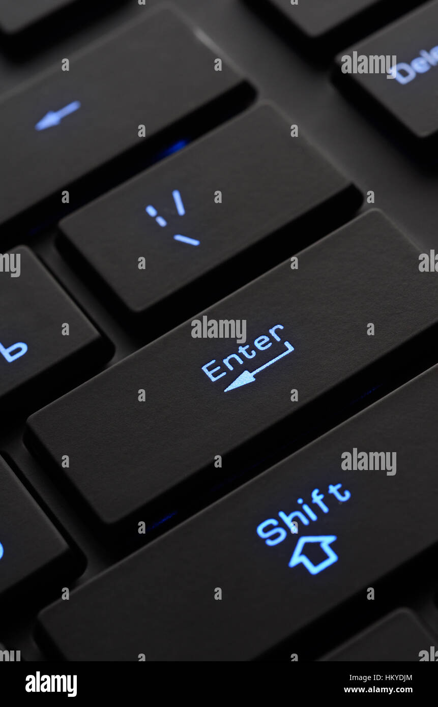 Black keyboard keys extremly closeup Stock Photo - Alamy