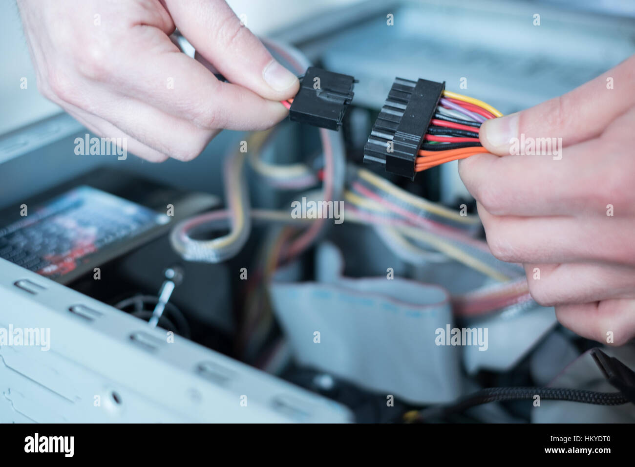Broken computer man hi-res stock photography and images - Alamy
