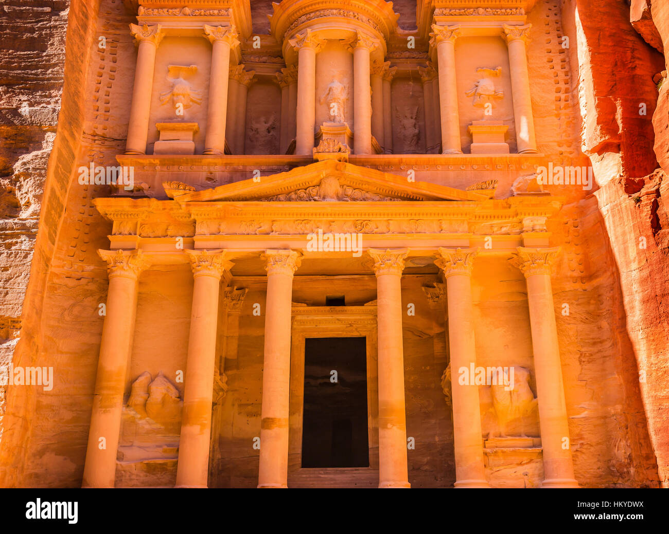 Yellow Golden Treasury Morning Siq Petra Jordan Petra Jordan. Treasury ...