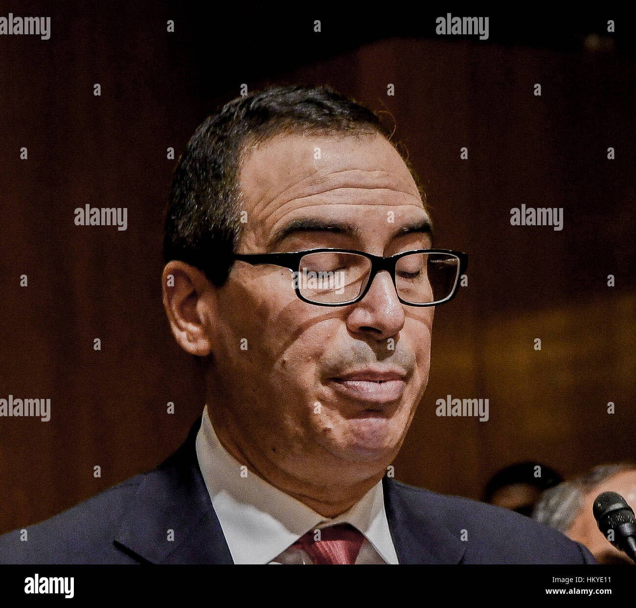 Washington, DC., USA, 19th January, 2017 Steven Mnuchin at his ...