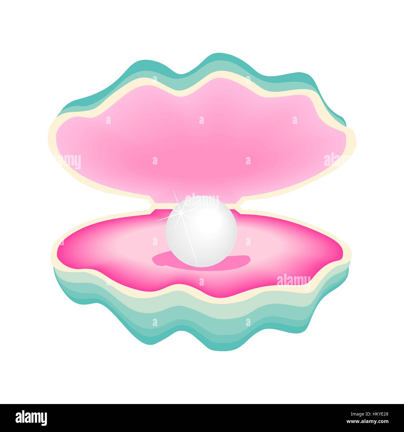 Pearl shell vector vectors hi-res stock photography and images - Alamy