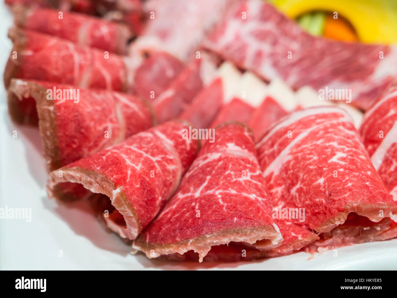 Raw fresh beef Stock Photo - Alamy