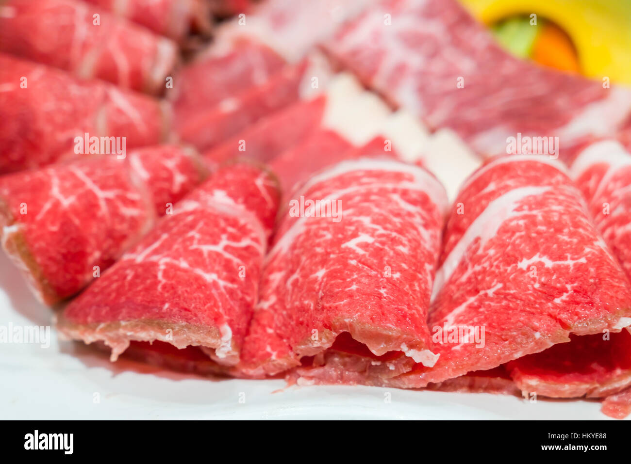 Raw fresh beef Stock Photo - Alamy