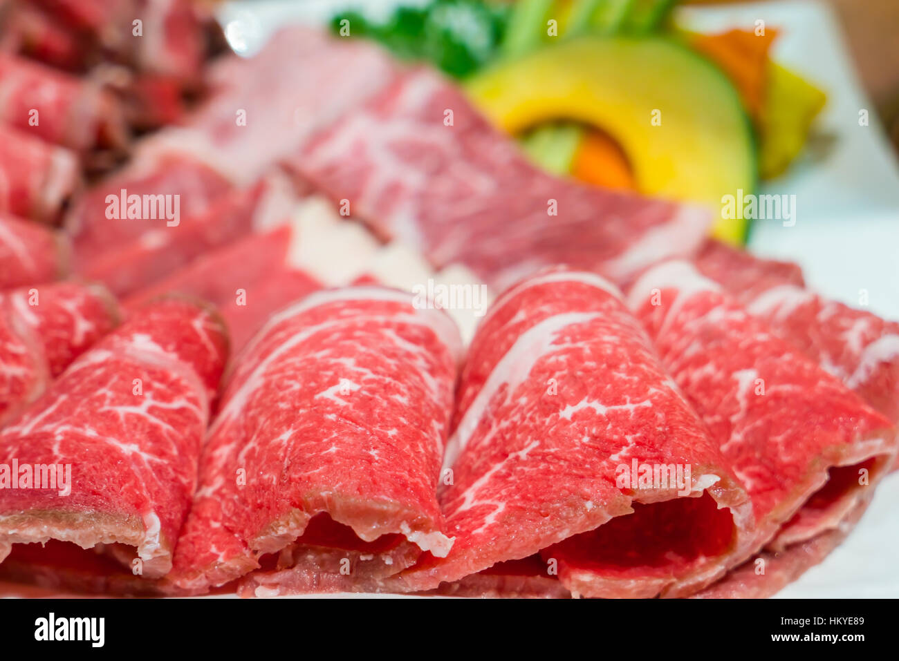 Raw fresh beef Stock Photo - Alamy