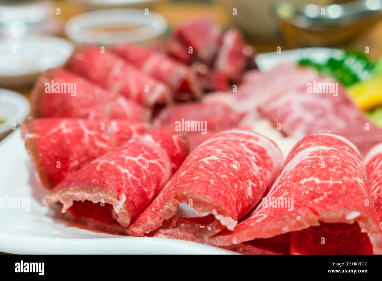 Raw fresh beef Stock Photo - Alamy