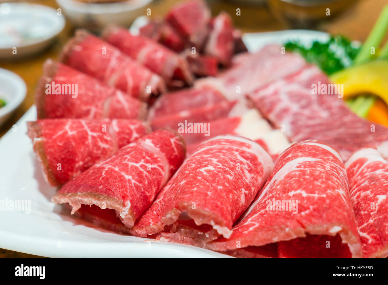 Raw fresh beef Stock Photo - Alamy