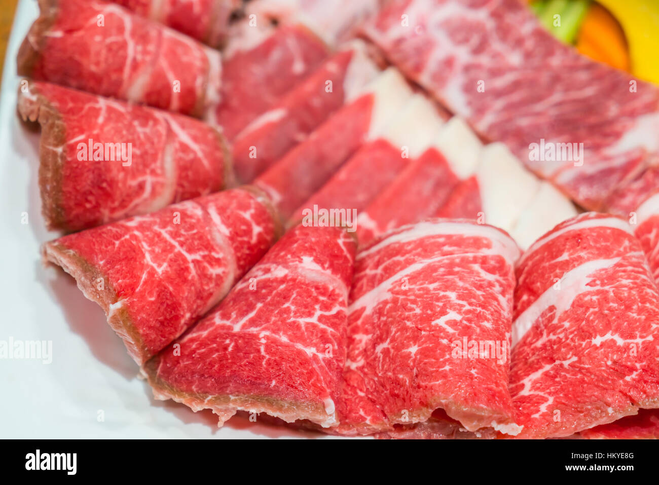 Raw fresh beef Stock Photo - Alamy
