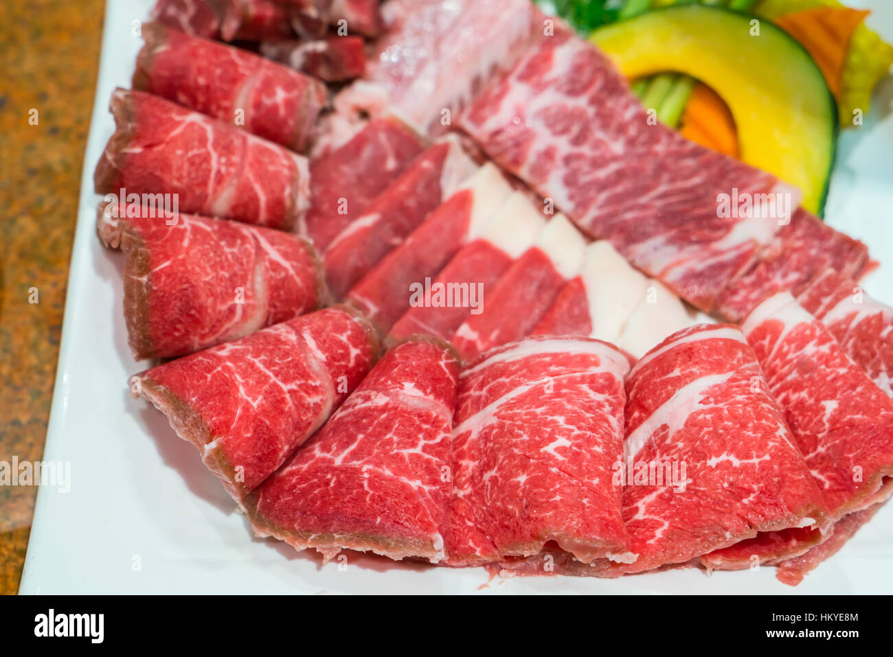 Raw fresh beef Stock Photo - Alamy