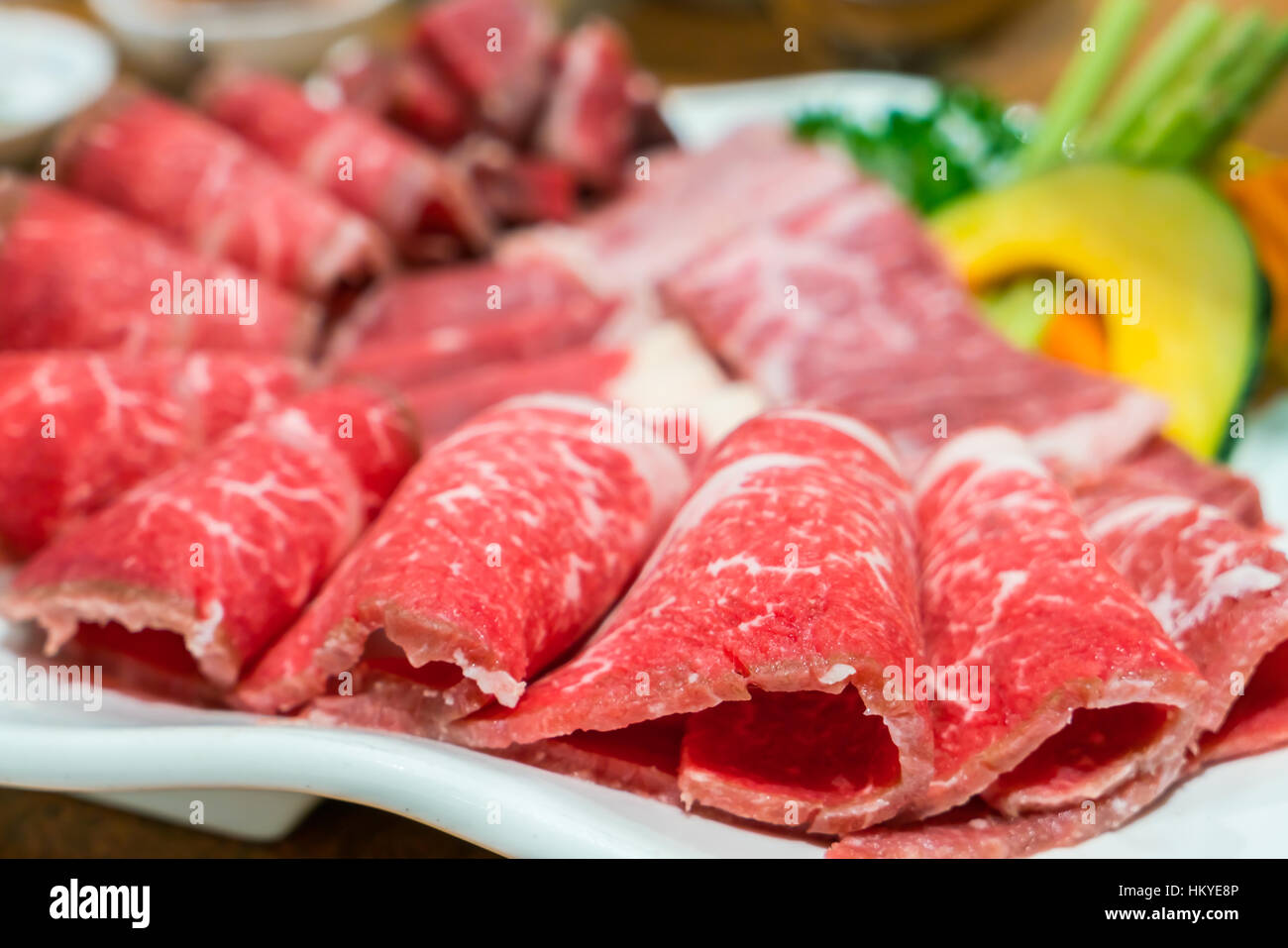 Raw fresh beef Stock Photo - Alamy