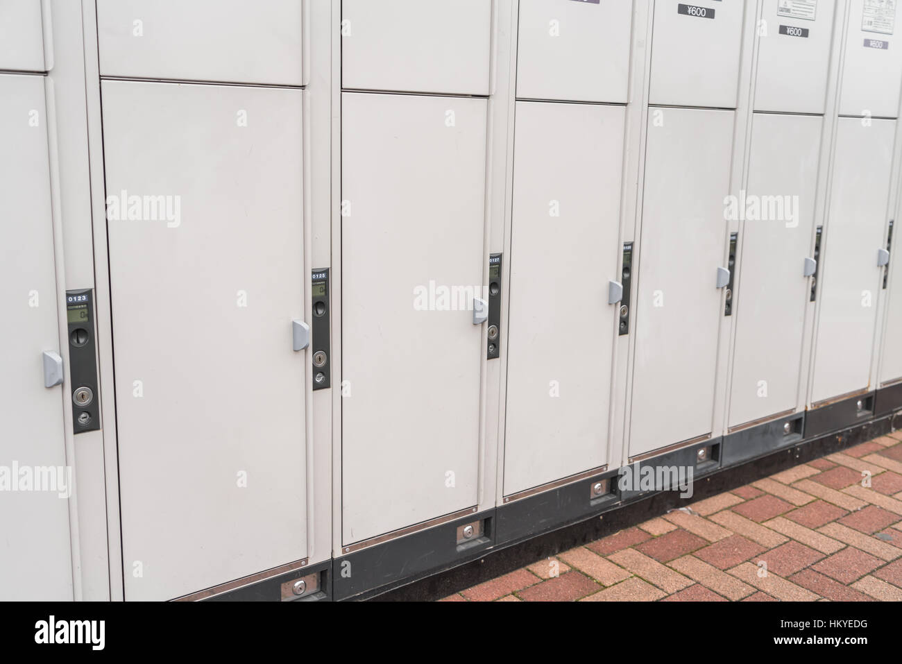 Close Up Of Lockers Stock Photo - Alamy