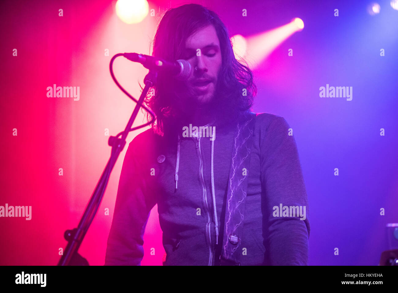 Beach Slang perform at Scala, London on January 26, 2017 in Lonon ...