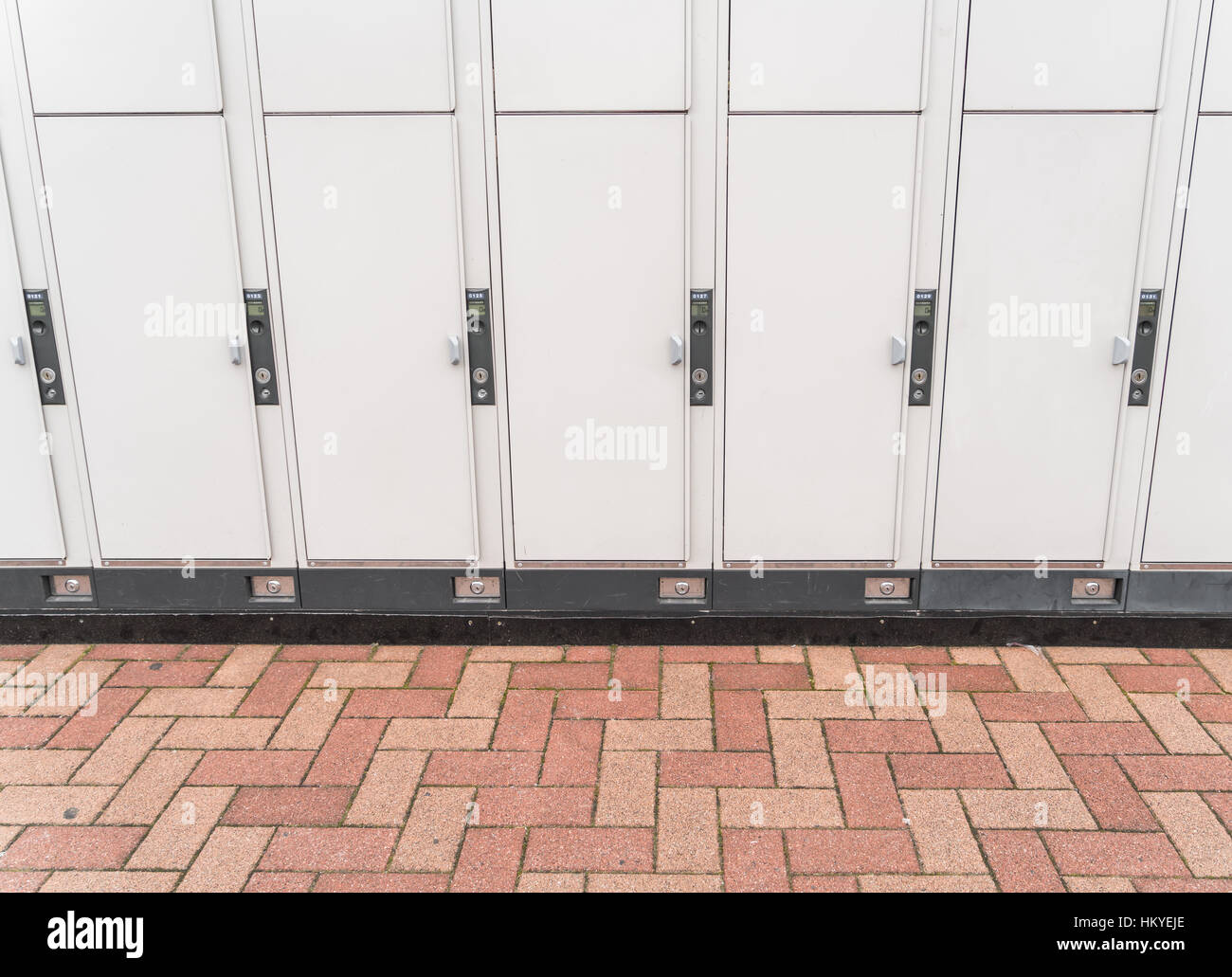 Close Up Of Lockers Stock Photo - Alamy