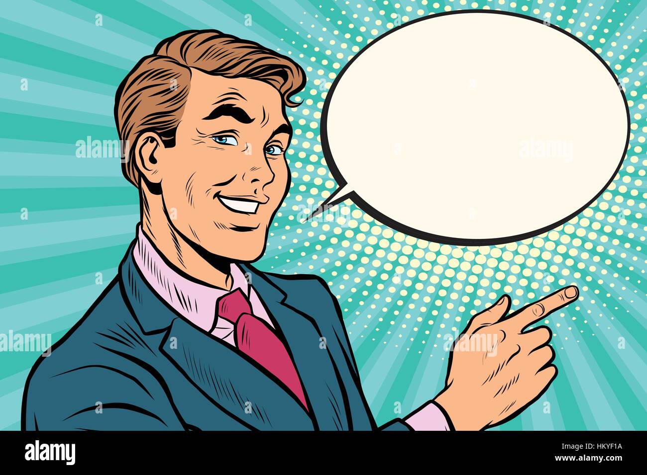 Man pointing right hi-res stock photography and images - Alamy