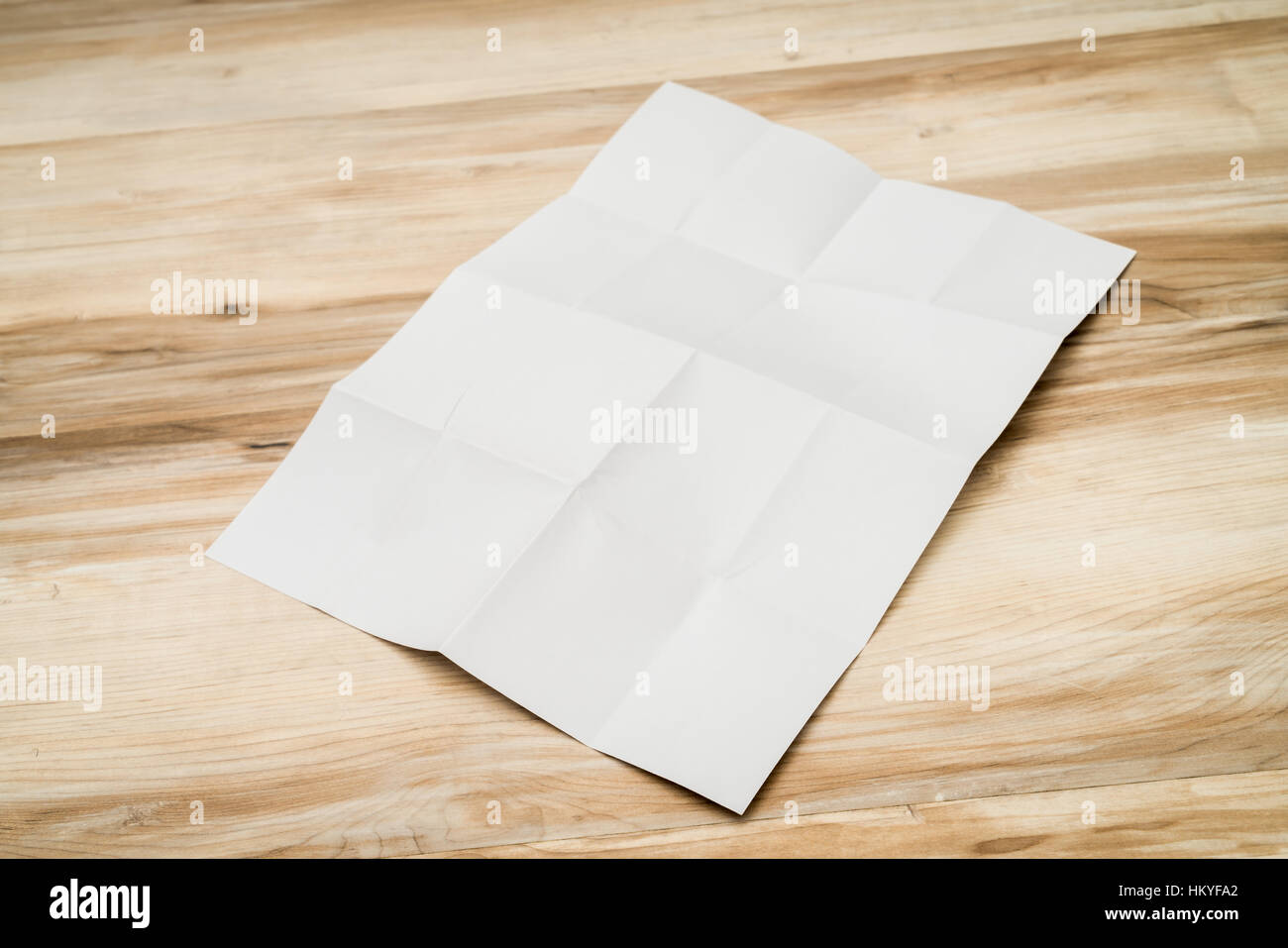 White template paper on wood texture Stock Photo - Alamy