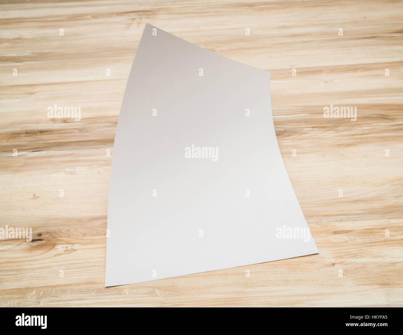 White template paper on wood texture Stock Photo - Alamy