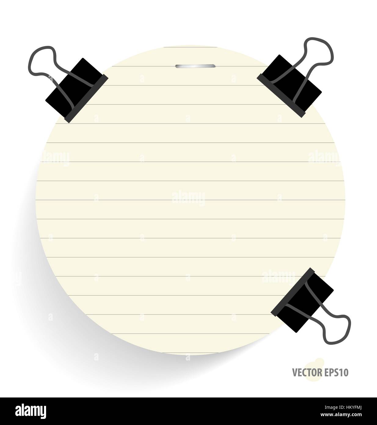 Note papers, ready for your message. Vector illustration Stock Vector ...