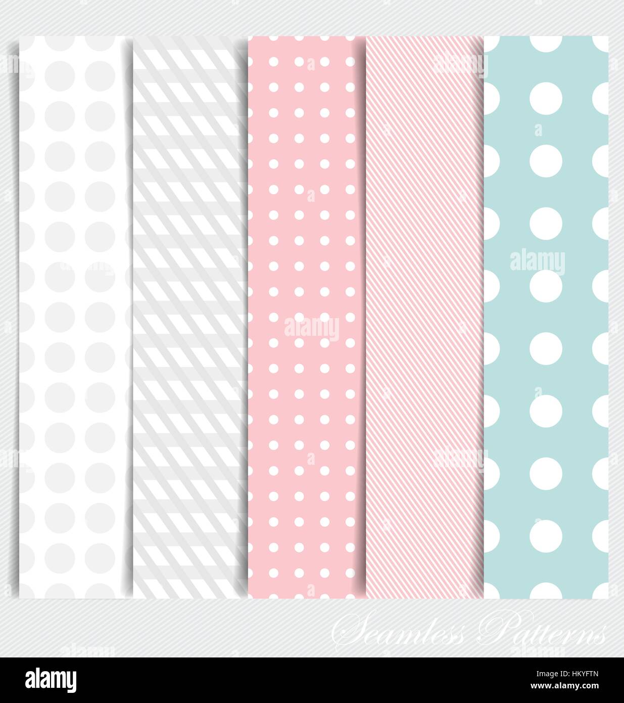 Cute patterns and seamless backgrounds. Ideal for printing onto fabric ...