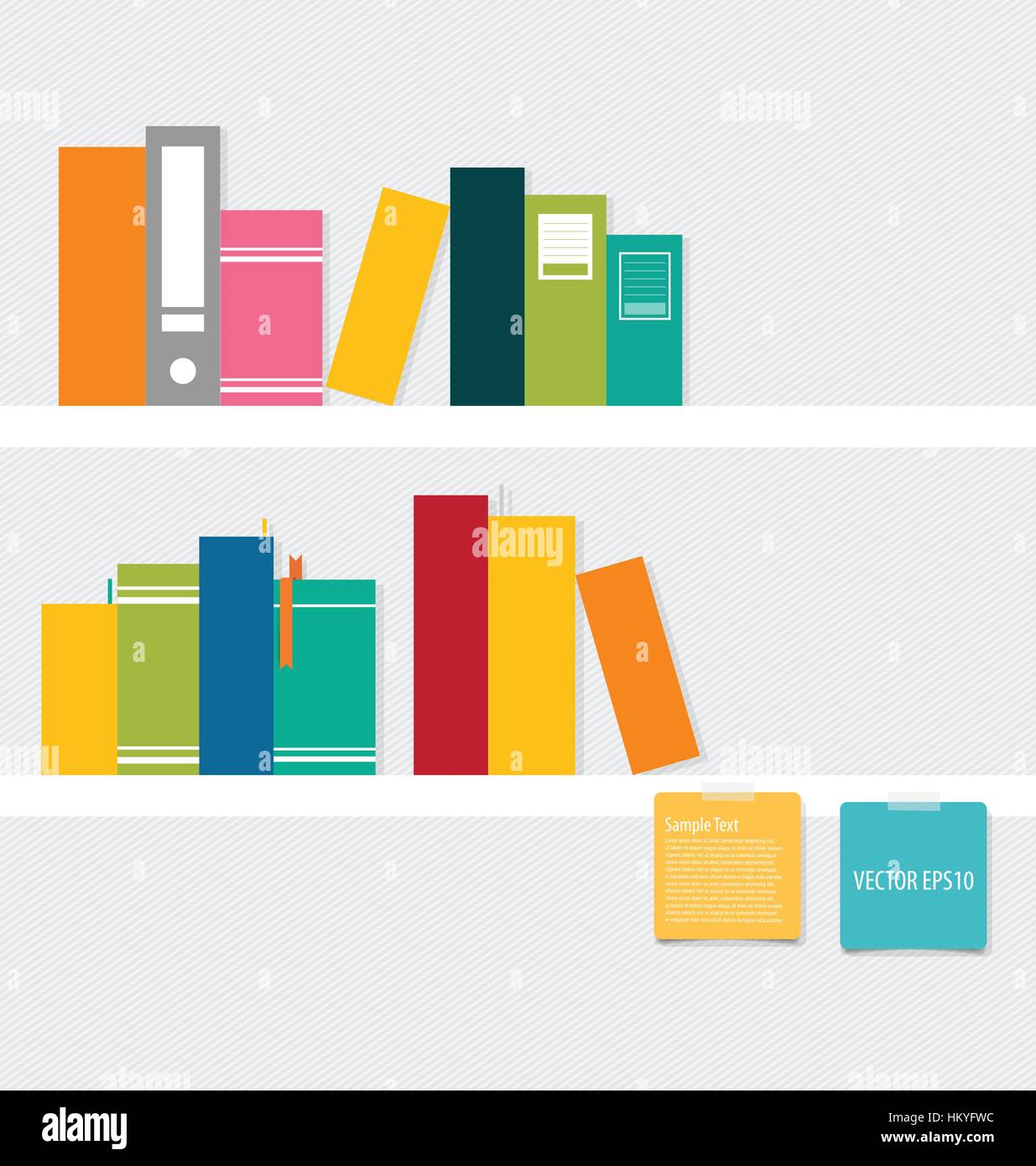 Library shelf arrangement Stock Vector Images - Alamy