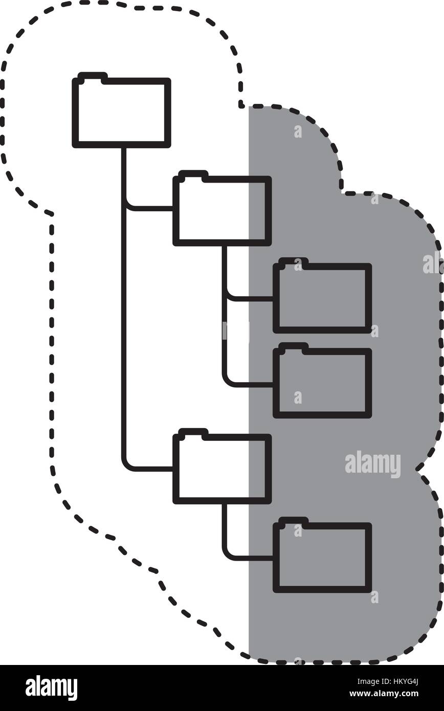 Computer folders hierarchy hi-res stock photography and images - Alamy