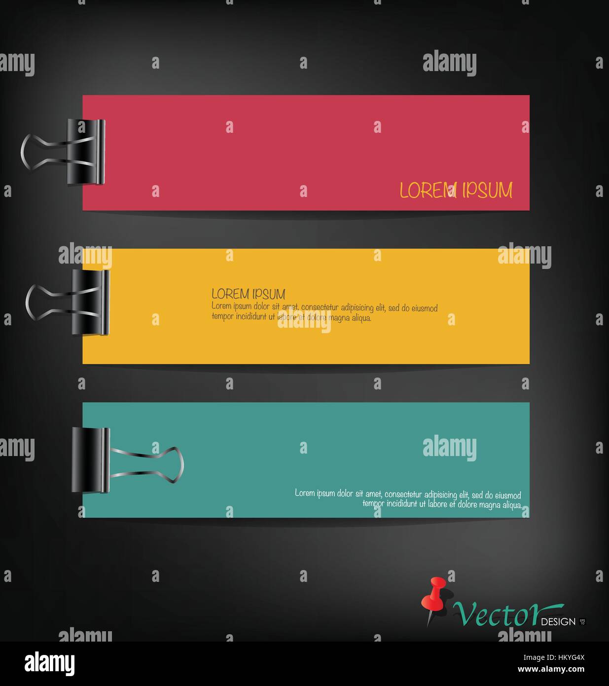 Collection of various papers, ready for your message. Vector ...