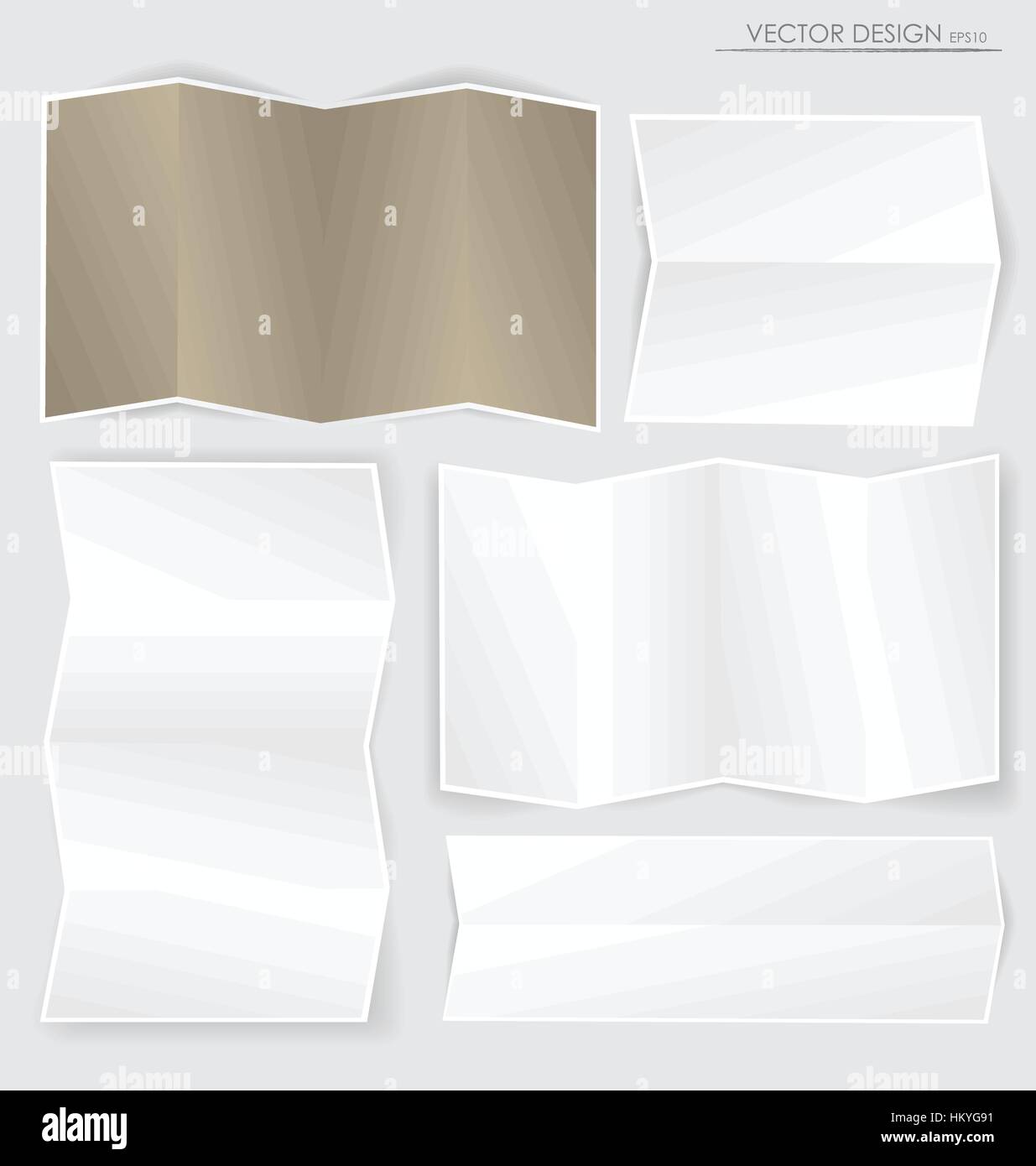 Collection of various papers, ready for your message. Vector ...