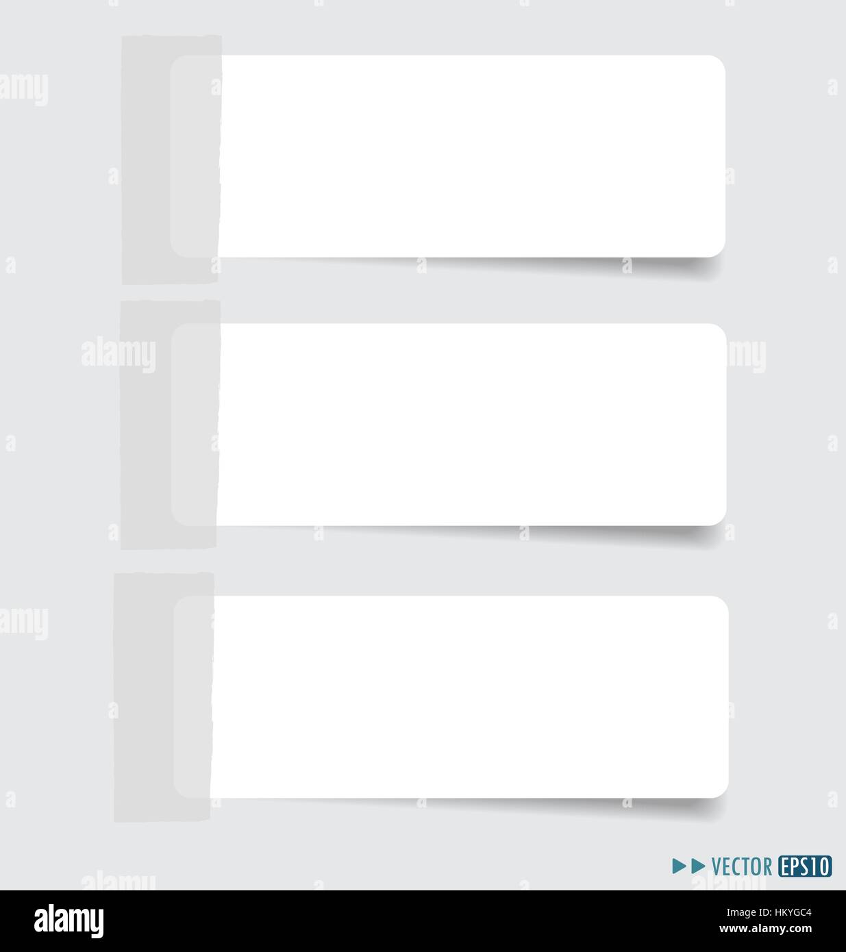 Collection of various note papers, ready for your message. Vector ...