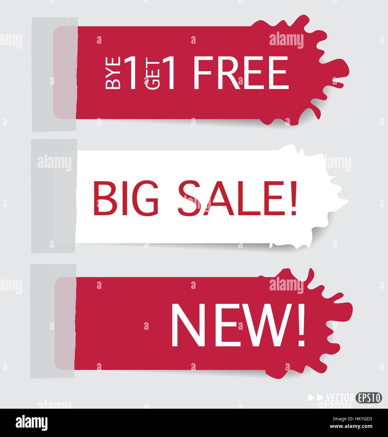 Set of sticker price tag, discount tags for price list. Vector ...