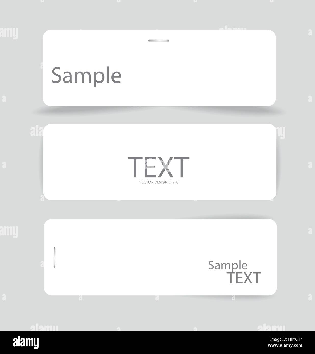 Set of various card notes, ready for your message. Vector illustration ...