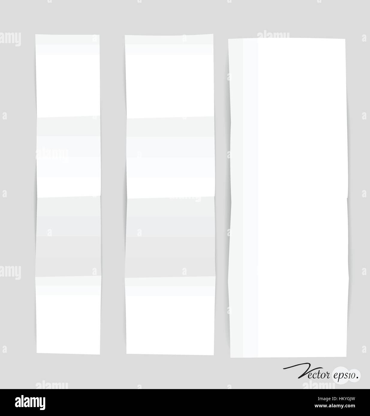 Collection of various note papers, ready for your message. Vector ...