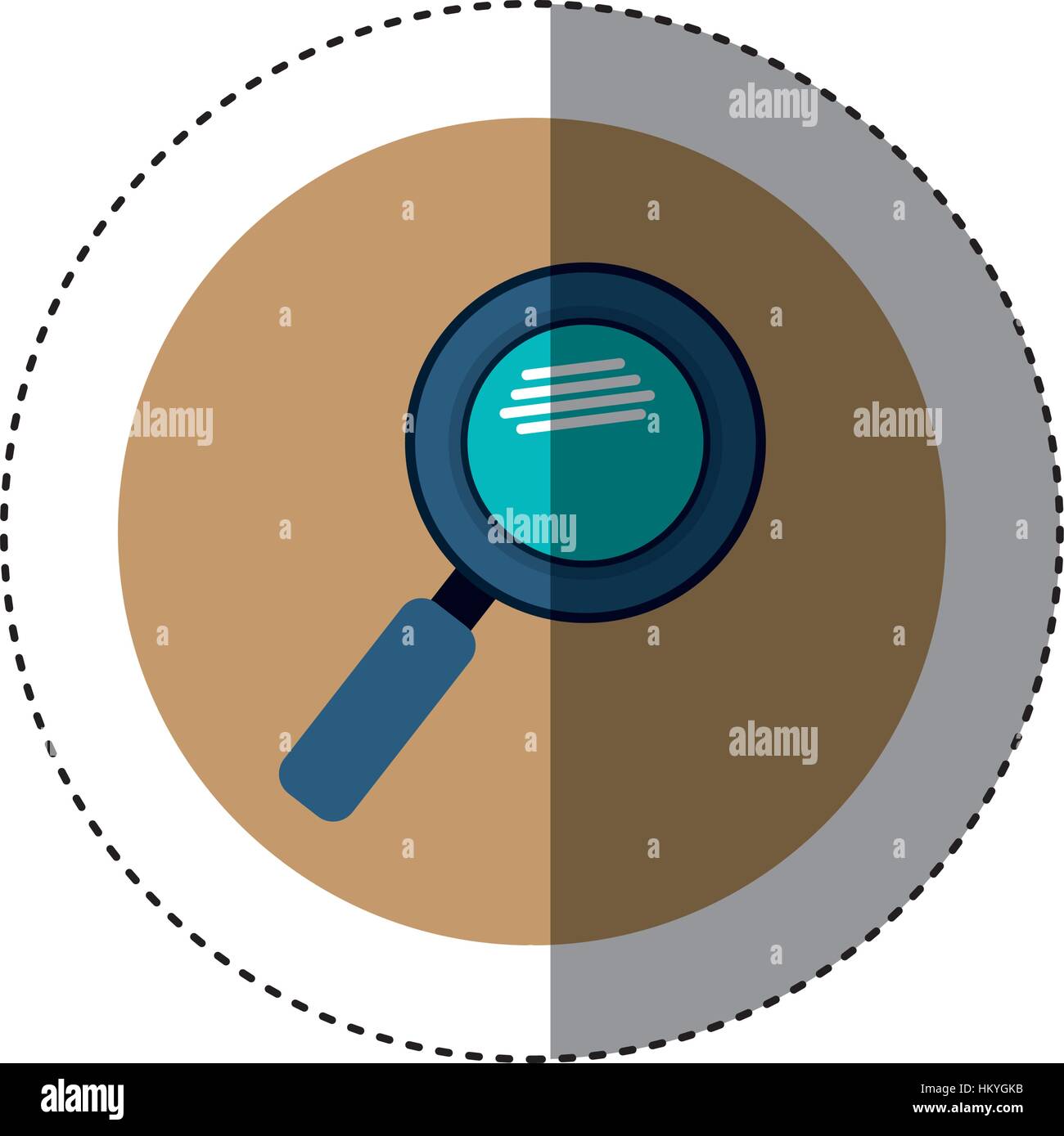 Magnifying Glass Sticker High Resolution Stock Photography and Images ...