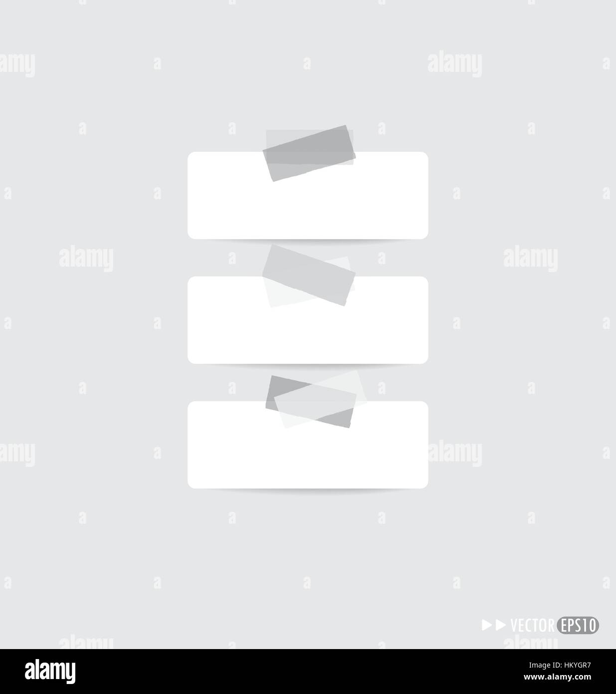 Collection of various note papers, ready for your message. Vector ...