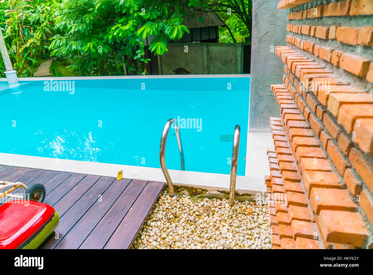 Swimming pool with stairs Stock Photo - Alamy