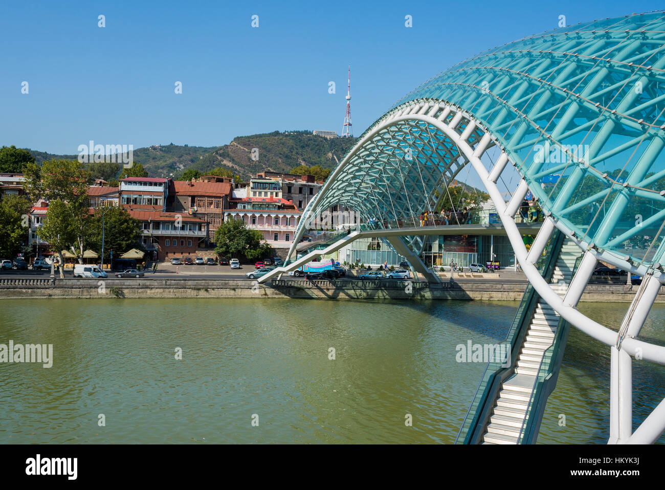 Peace Bridge over the Mtkvari river, Designed by Italian architect ...