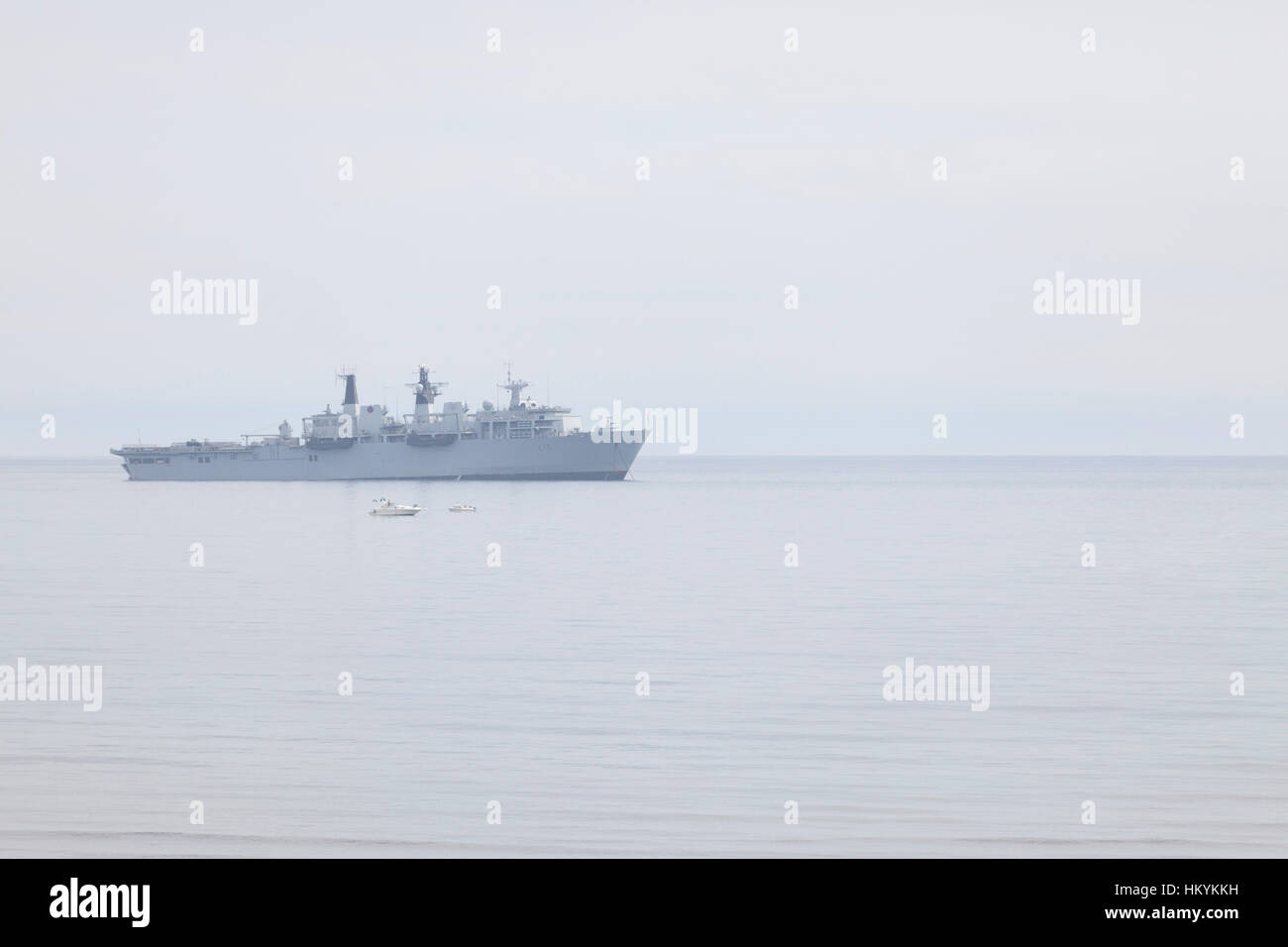 Royal Navy Landing Craft Assault Ship HMS Bulwark Stock Photo - Alamy