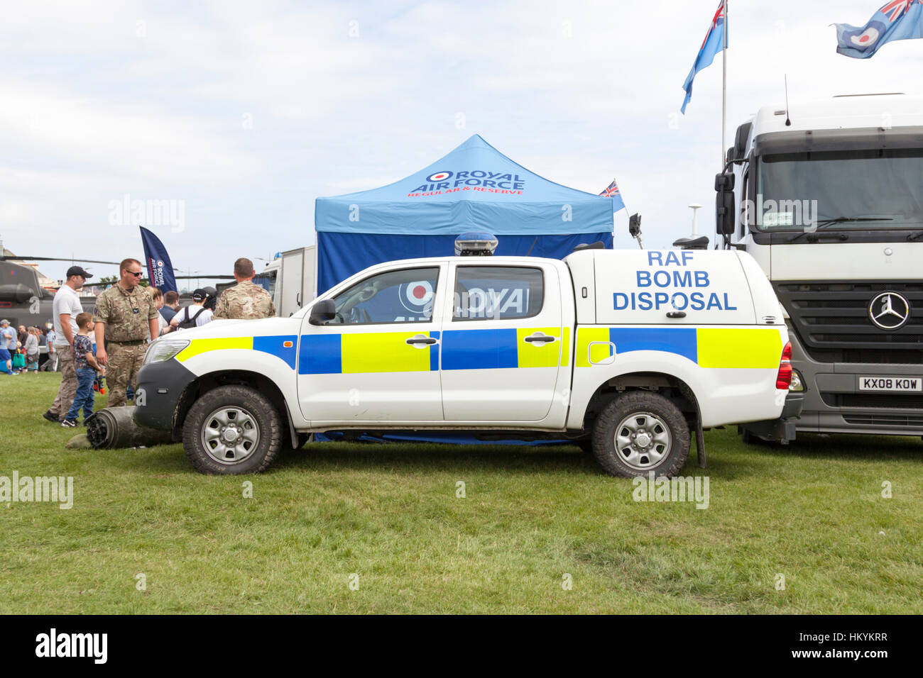 RAF Bomb Disposal truck at Sunderland Airshow 2016 Stock Photo - Alamy