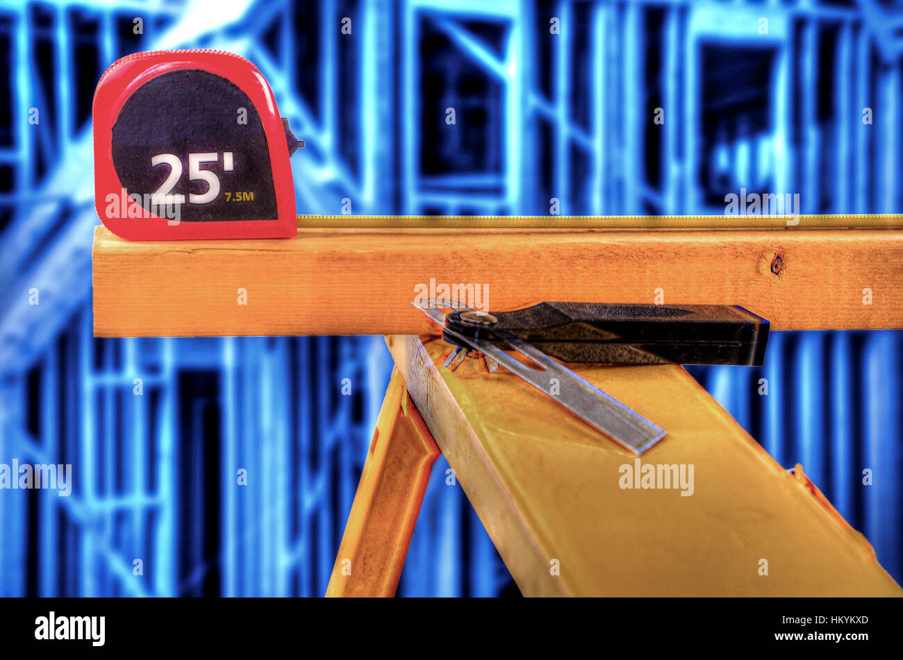 Tools for construction job site Stock Photo - Alamy