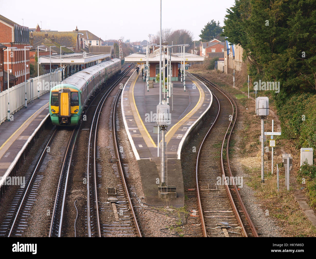 Train at the station Stock Photo - Alamy